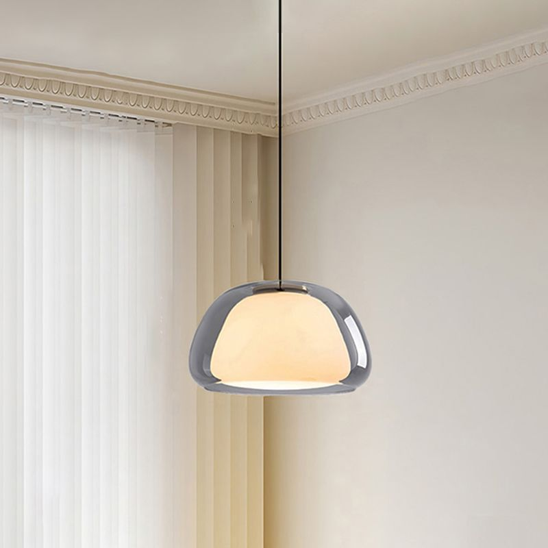 Lampe suspendue moderne en verre au lait – Monsieur Lamp
